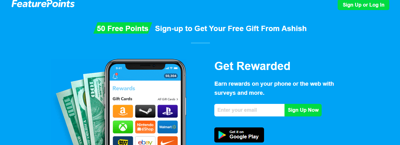 Featurepoints Referral Code (SDHTWX) You Receive Up To 500 Points Instantly. - Codes Verified